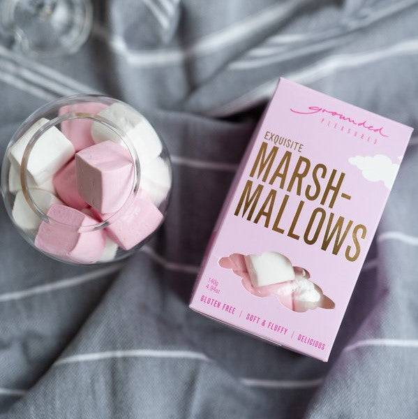 Grounded Pleasures | Exquisite Marshmallows | Vanilla & Raspberry | 14 – Little Motto Designs